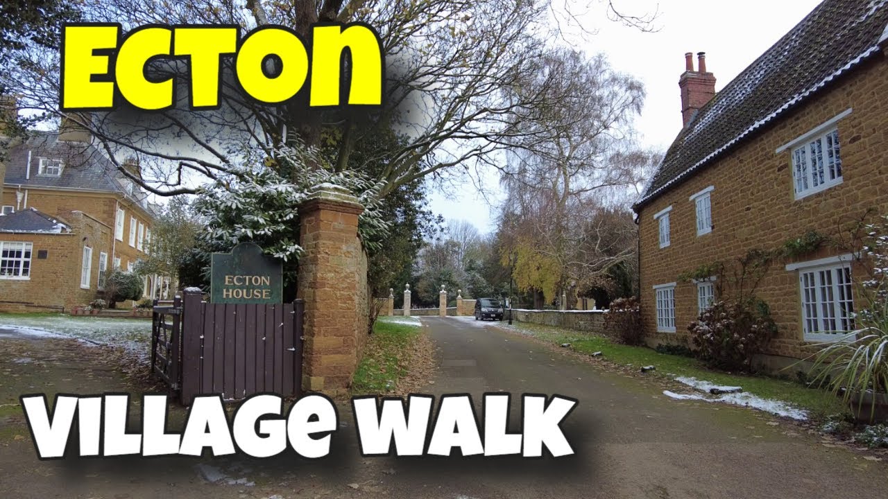 Ecton Winter Village Walk, (English Village Walks) - YouTube
