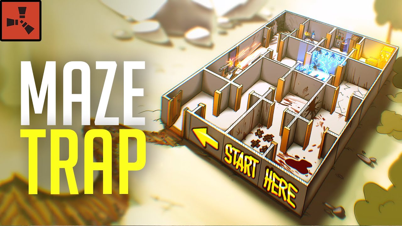 LIVING IN A MAZE TRAP BASE - Rust - YouTube
