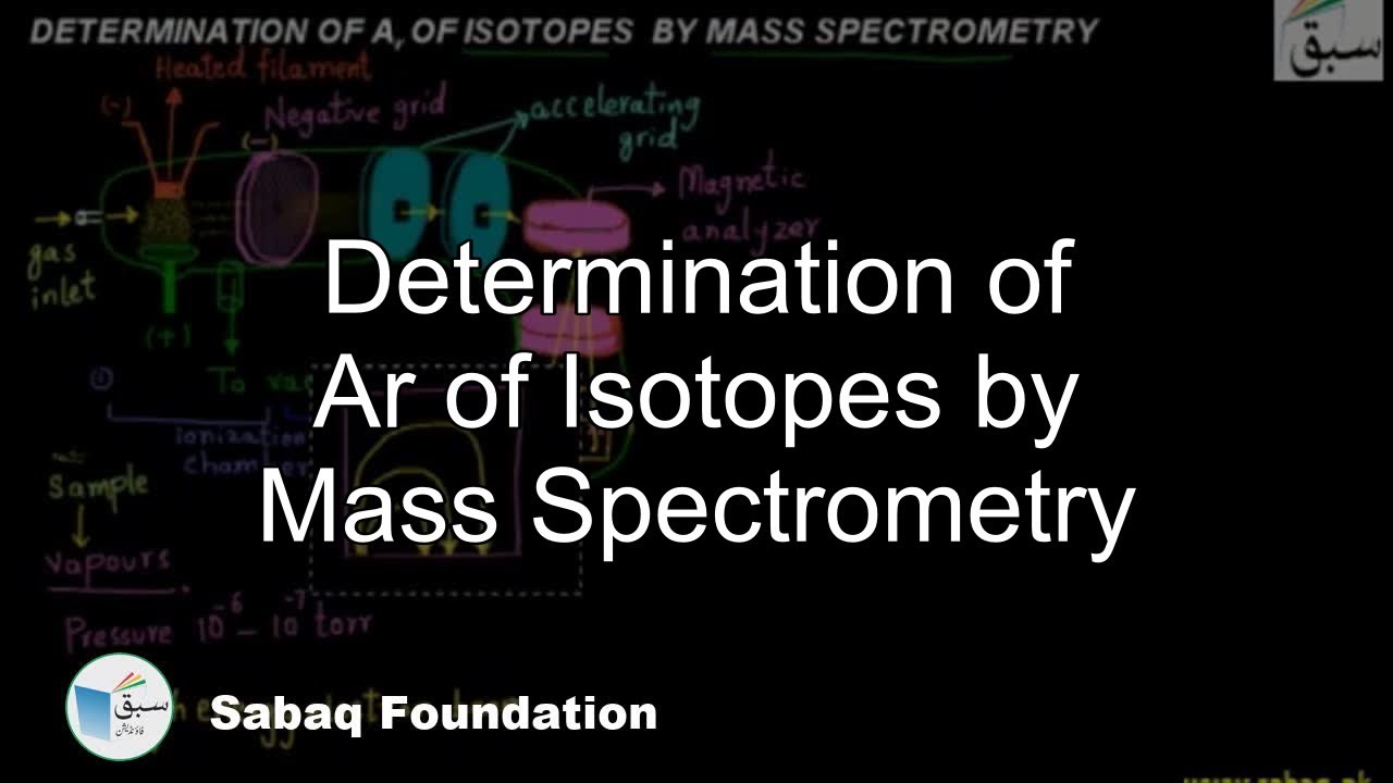 Determination of Ar of Isotopes by Mass Spectrometry, Chemistry Lecture ...