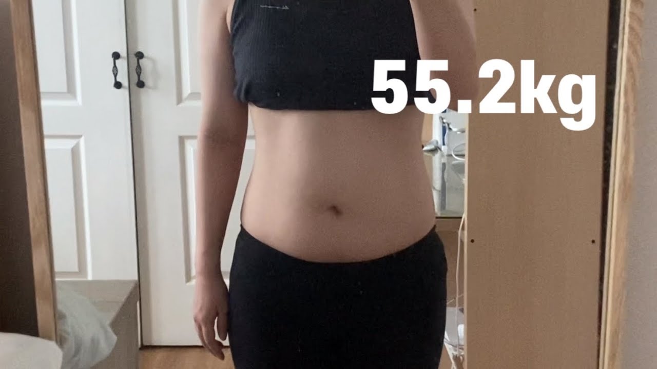 56.2kg→55.2kg | 일주일에 1kg라도 빼자! | 홈트운동 추천 | 다이어트 브이로그 | 통통에서 마름으로도전 - YouTube