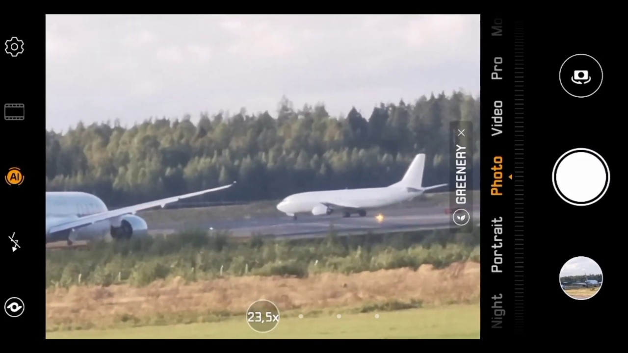 Huawei P30 PRO Camera Zoom Test - Zooming in on Planes at AIRPORT - YouTube