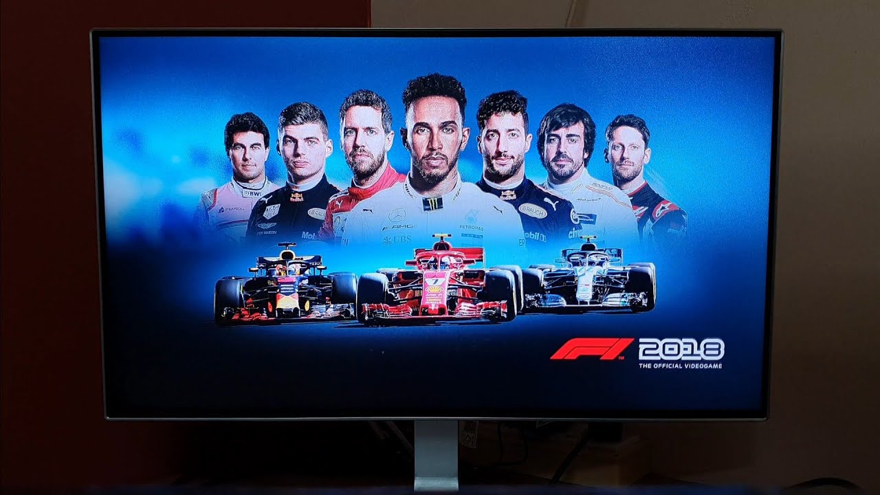 F1 2018 on PS4 Slim (1080P Monitor) - YouTube