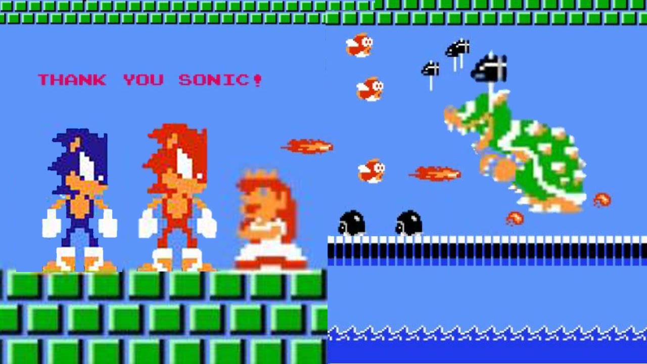 New Super Sonic Water Full Playthrough Complete-Super Mario Bros SMB1 ...