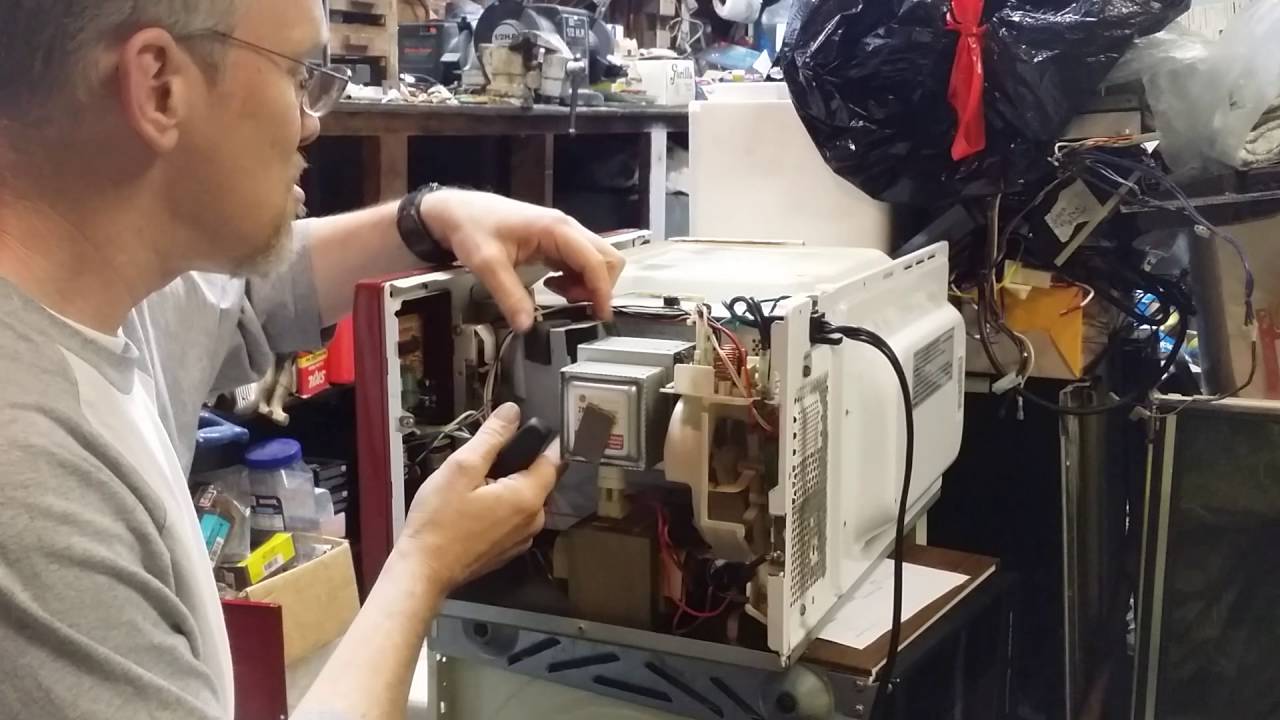 Microwave magnetron walkthrough replacement Parts 1 - YouTube