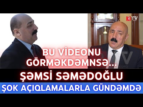 Bu videonu gormekdense... Şəmsi Səmədzadə RTV-yə müsahibə verdi