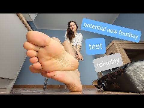 #110 - test for a new footboy, roleplay, femdom, high heels and barefeet, floor POV, ignore