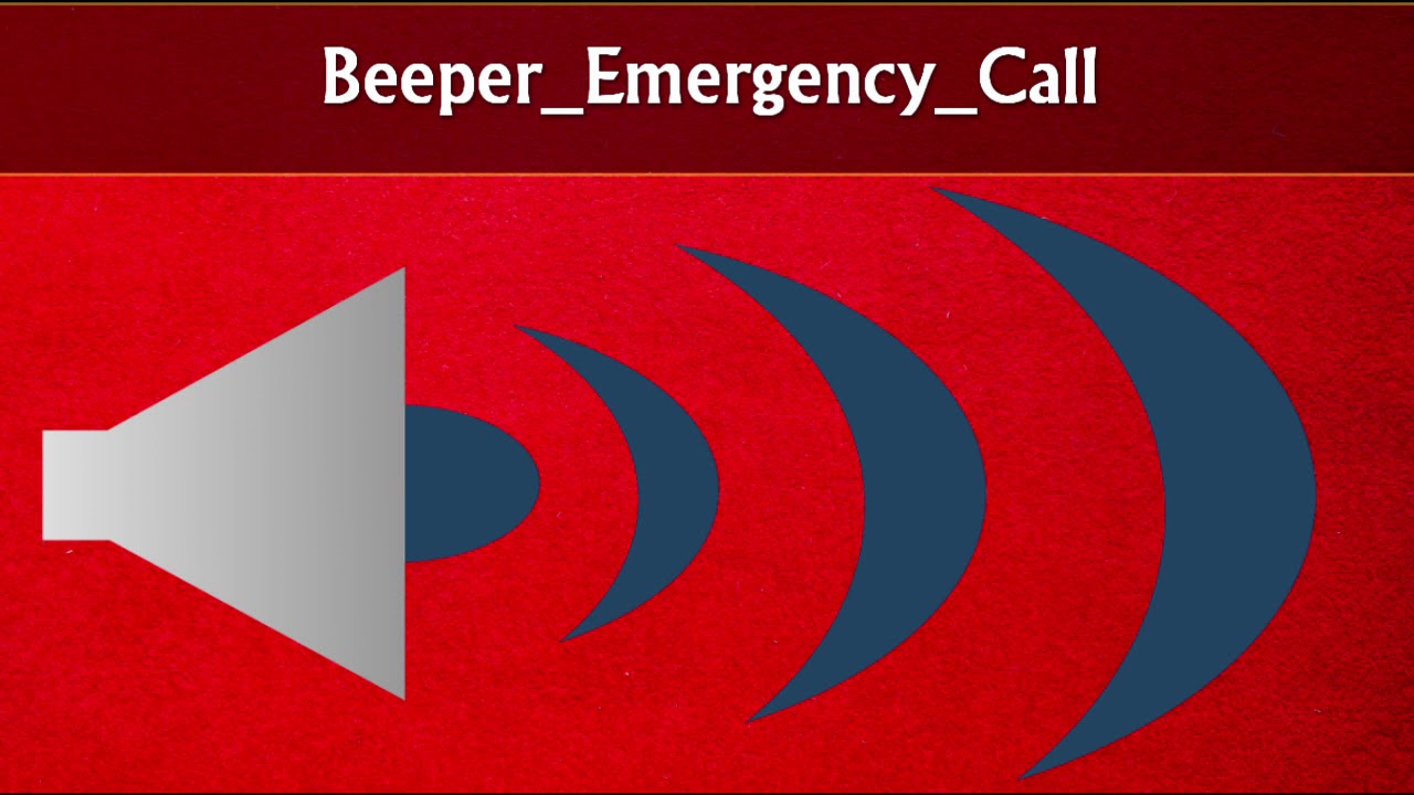 Beeper Emergency Call Sounds Effects - YouTube