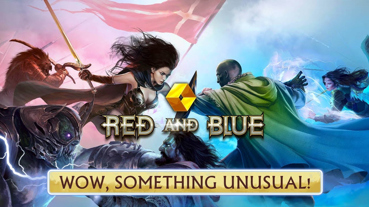 Red and Blue Android/iOS Gameplay. Finally Unusual TCG! - YouTube