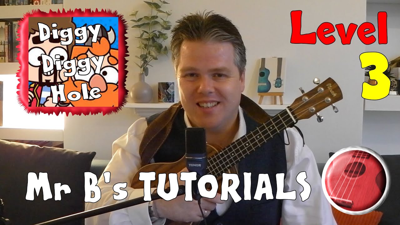 Diggy Diggy Hole Tutorial | Mr B's Ukulele Channel - YouTube