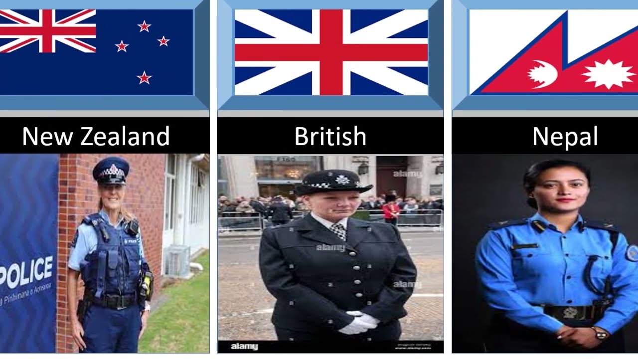 Female Police Uniform Different Country - YouTube