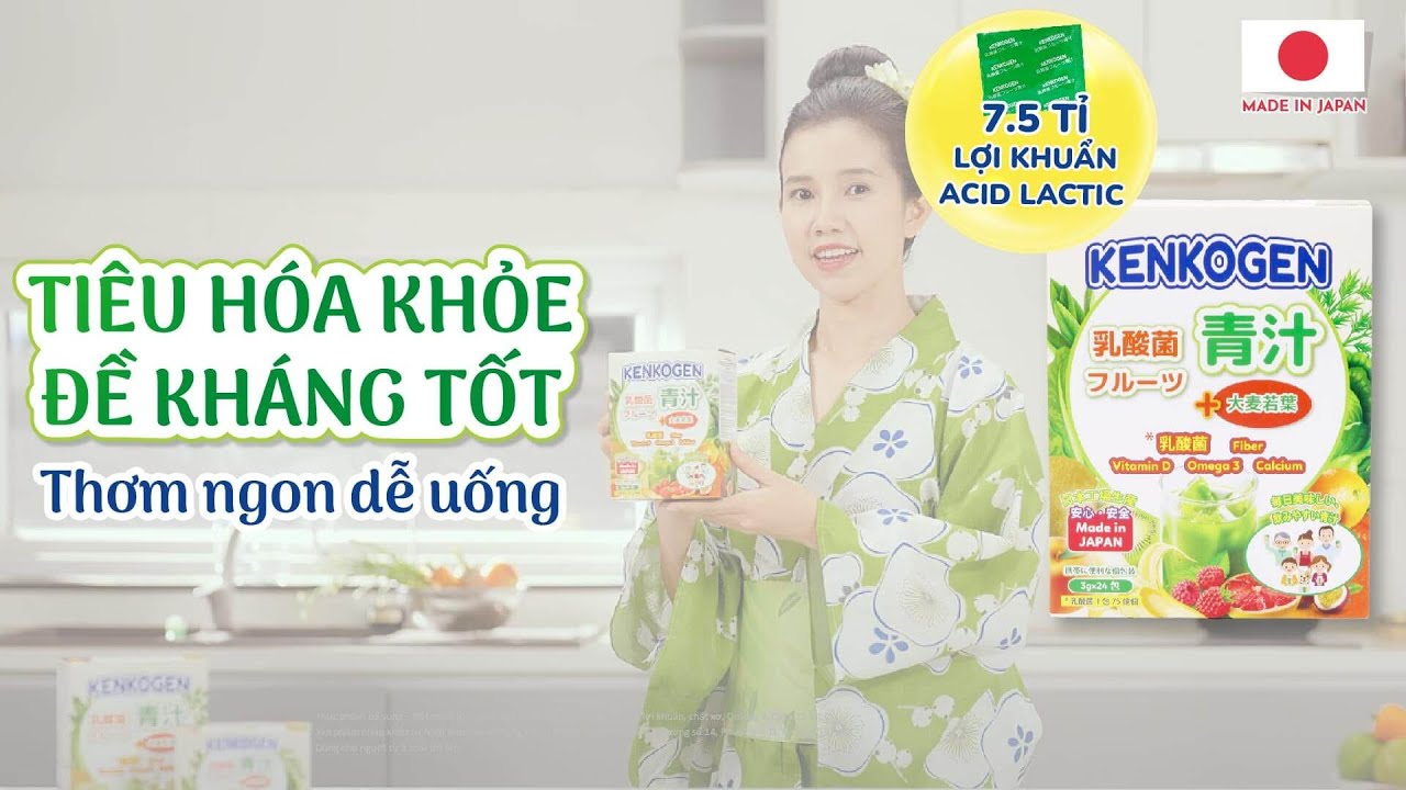 Bột mầm lúa mạch Nhật Bản Kenkogen - thơm ngon dễ uống, bé tiêu hóa ...