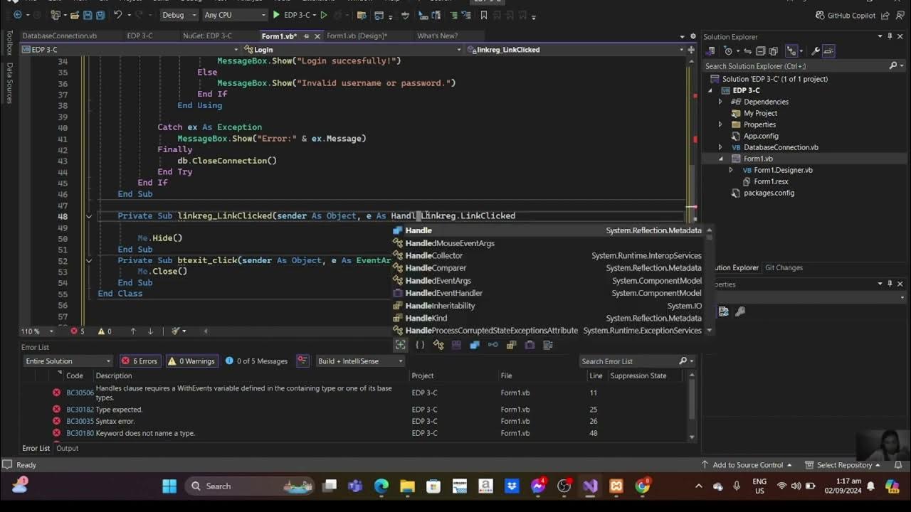 Creating a Simple Login/Registration in VB.Net with Database Connection Using Xampp - YouTube