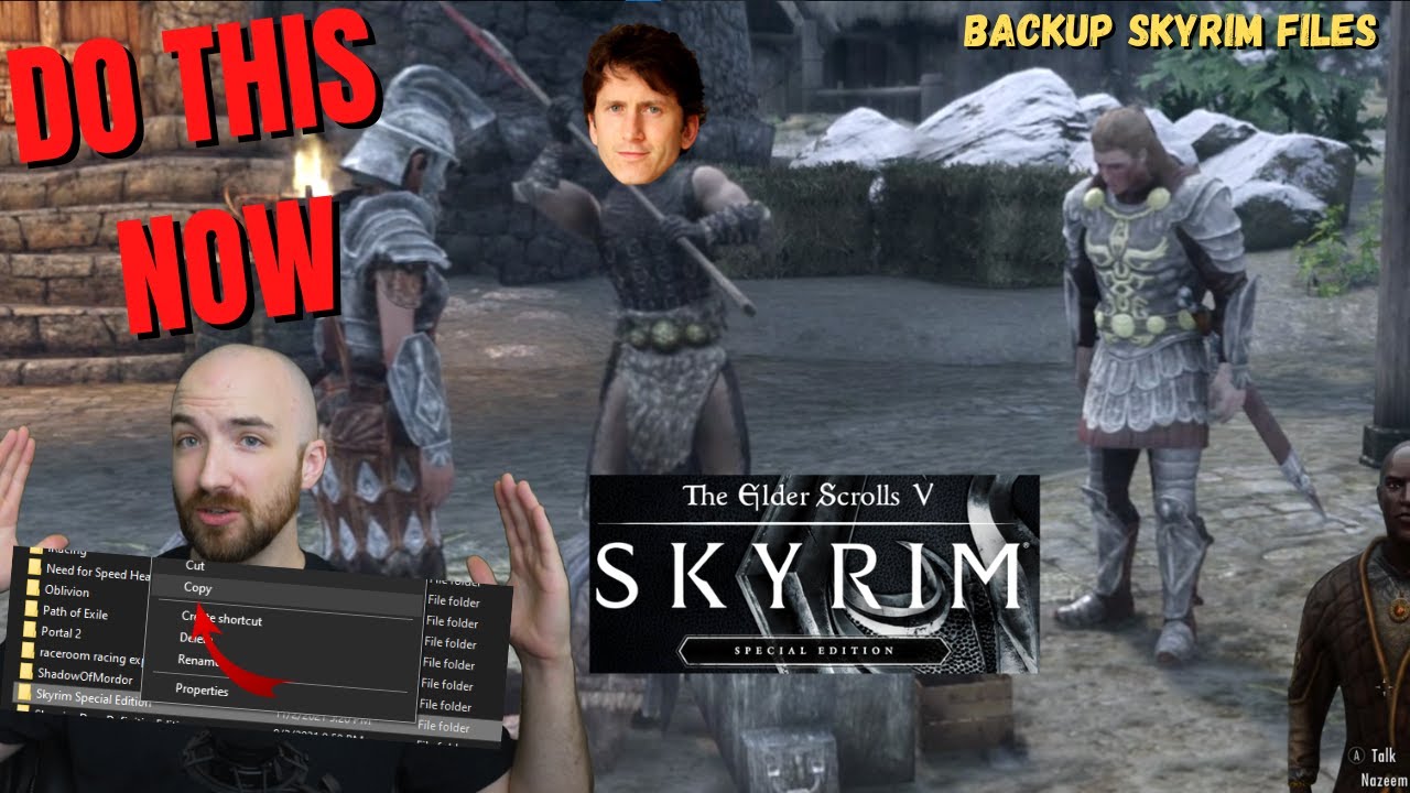 Skyrim Anniversary Edition BREAKS Everything | How To Back Up Skyrim ...