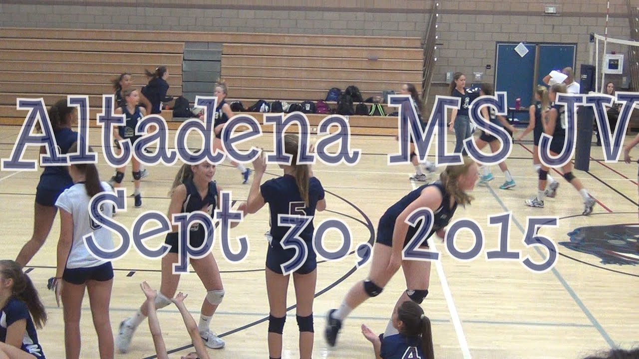 Altadena Middle School, JV Volleyball, 9/30/15 - YouTube