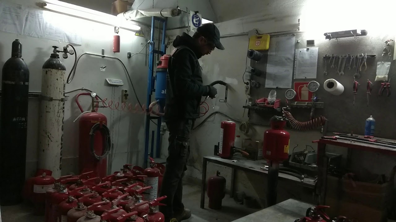 Inspection #fire #extinguisher dry powder 6kg - YouTube