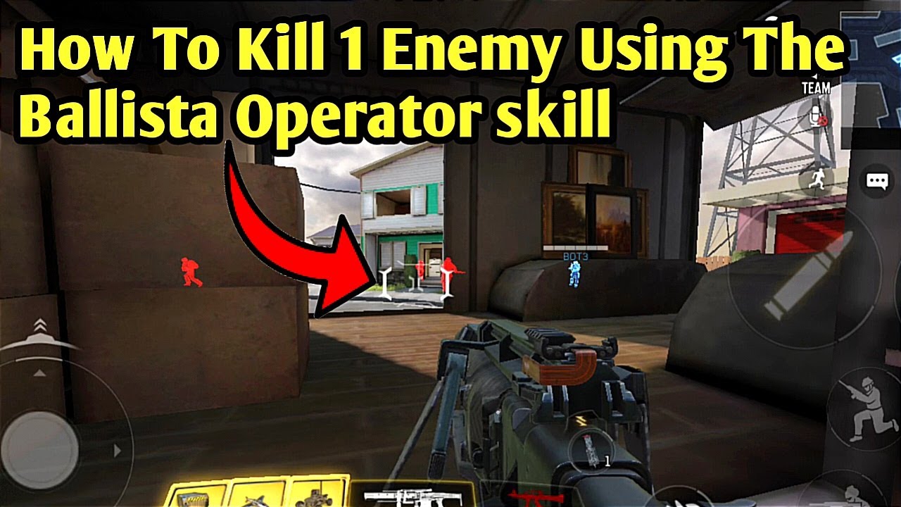 How To Kill 1 Enemy Using The Ballista Operator skill in MP Match | How ...