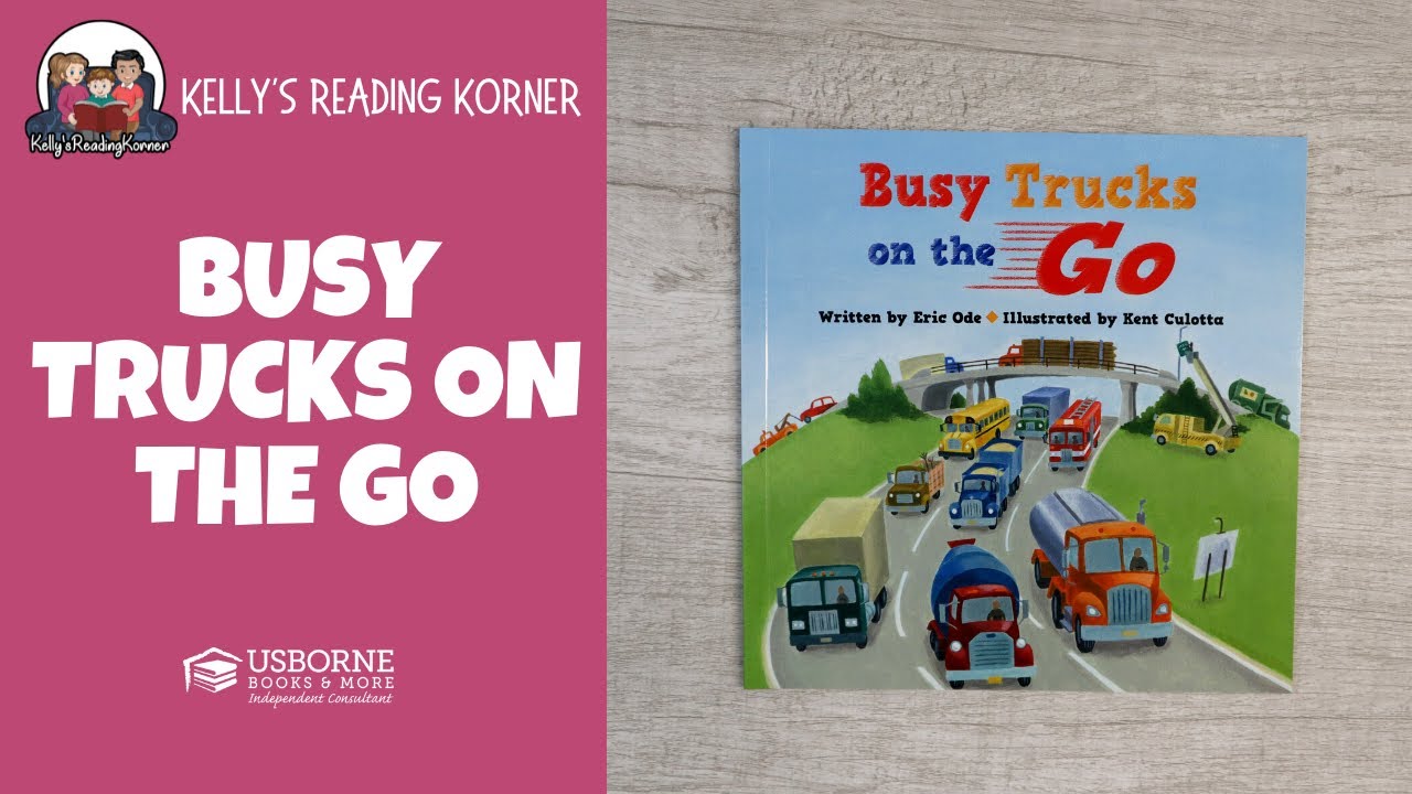 Busy Trucks On The Go | Usborne [Fiction Book][Picture Book] - YouTube