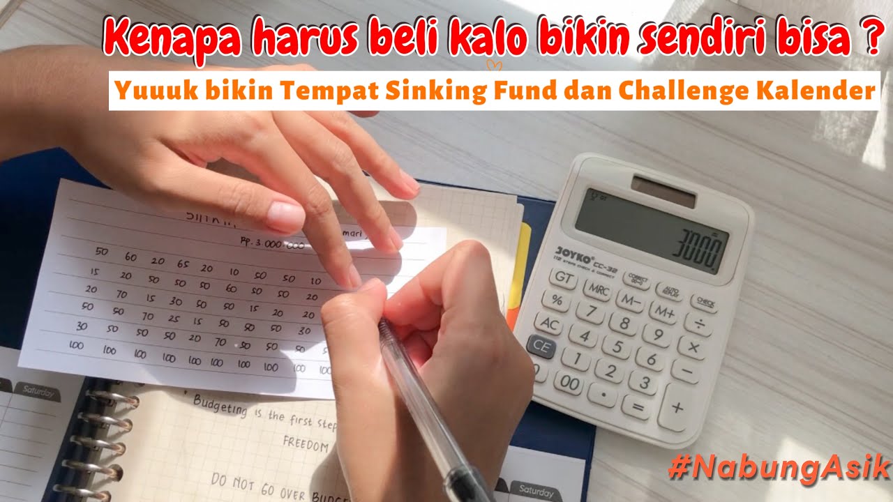 SINKING FUND dan CHALLENGE KALENDER | DIY tempat sinking fund dan ...