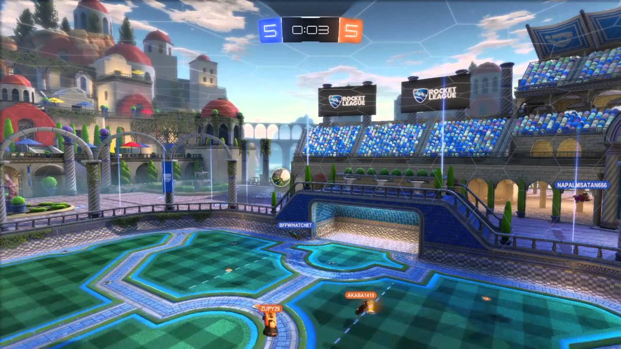 Rocket League Teamwork for a 0 second victory - YouTube