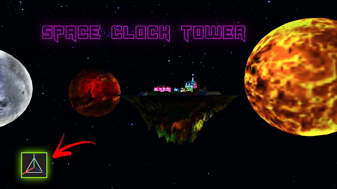 Next Level Clock Tower 3d Model 🔥🔥 Space Clock Tower Model for Prisma ...