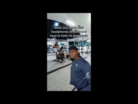 When you Leave Your Headphones at Home and Have to Listen to Gym Music Meme