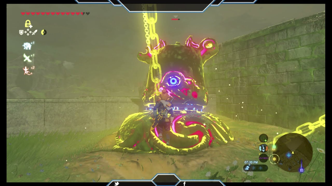 Zelda Breath of the wild, Decayed guardian battle. - YouTube