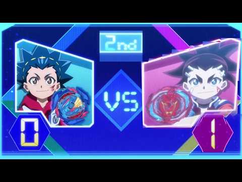 Beyblade Burst QuadStrike Valt VS Aiger Round 2/2 ENG-DUB