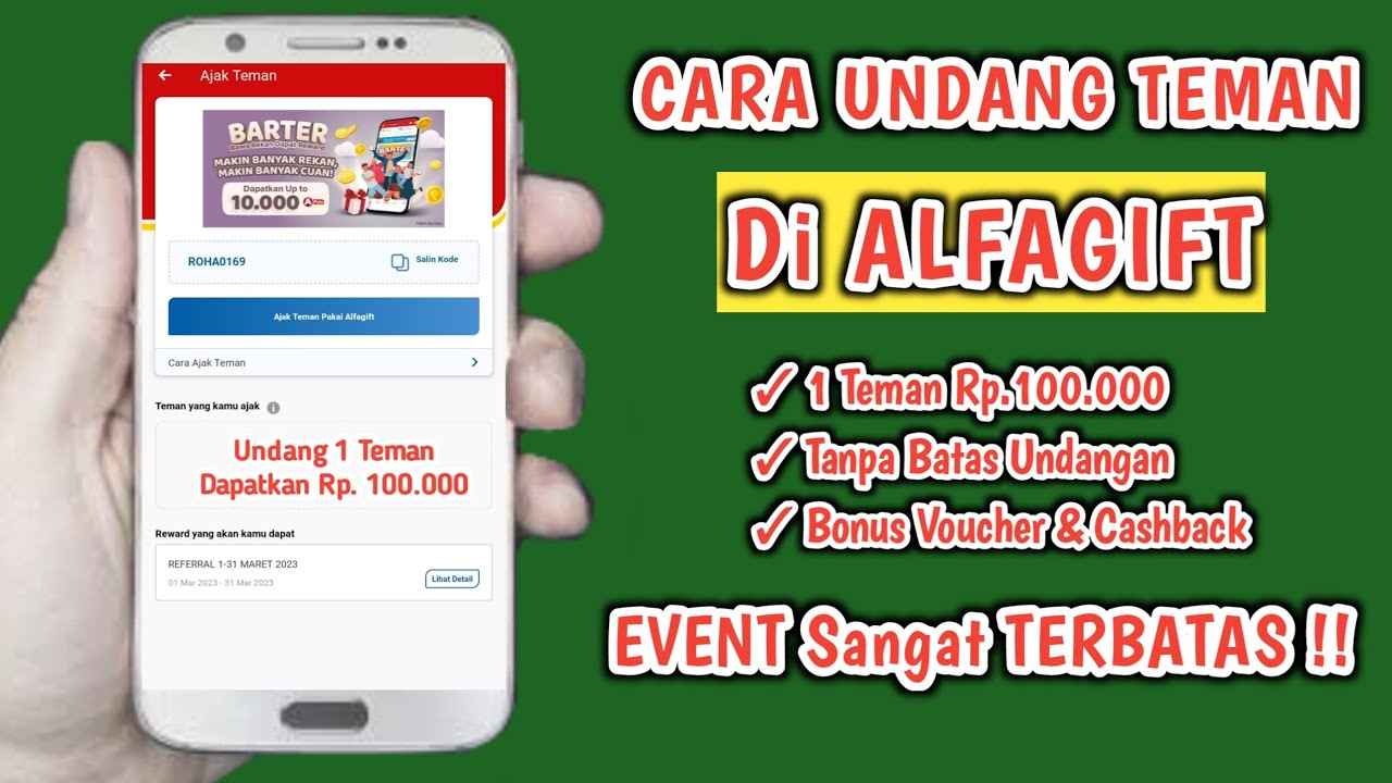 Cara undang teman di alfagift terbaru 2023 ( kode referral alfagift ...