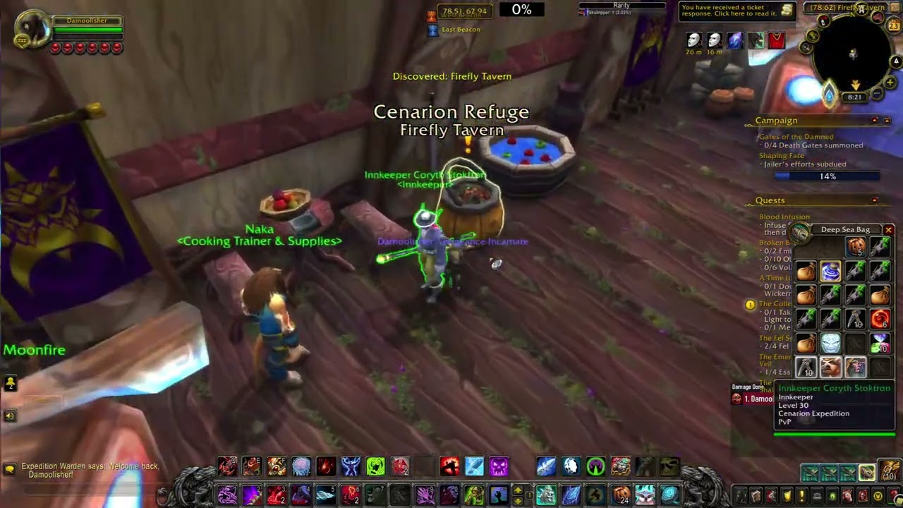 World of Warcraft: Hallows End Zangarmarsh CR location Horde - YouTube