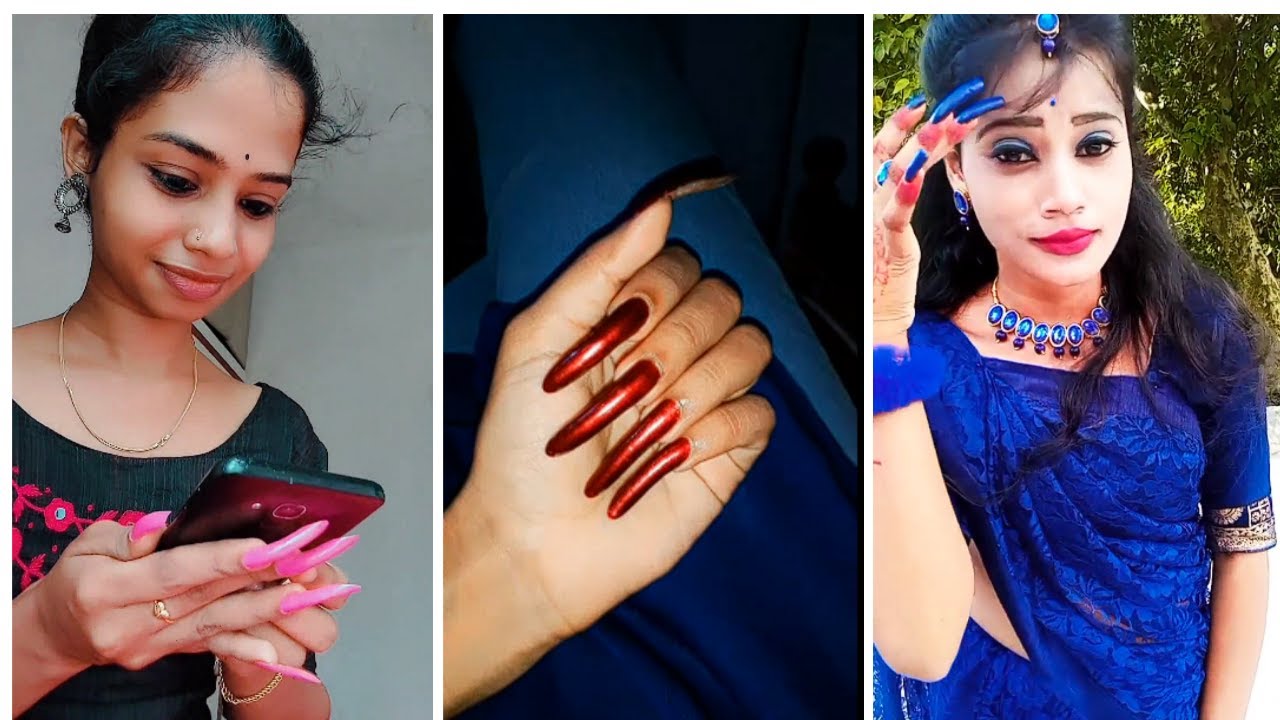 Long Nails Indian Girls (With ID) Google Drive Collection | Compilation ...
