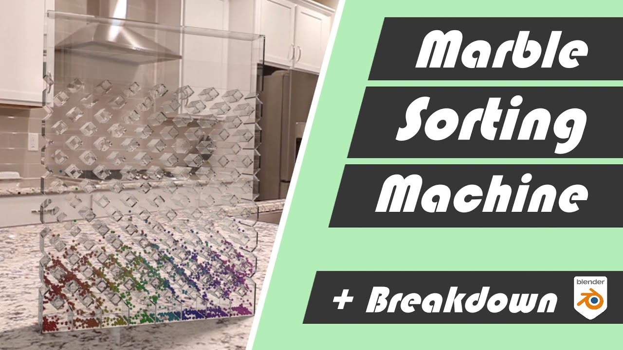 Marble Sorting Machine + Breackdown | Blender 2.8 - YouTube