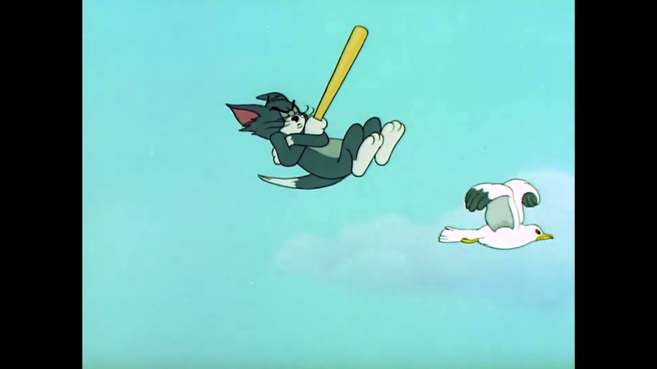 Tom Cat - (gets launched into the air) - YouTube