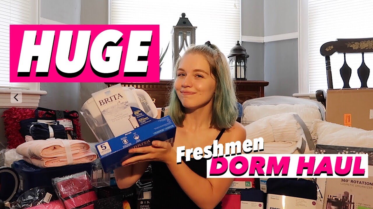 HUGE College Dorm Haul 2018 - YouTube