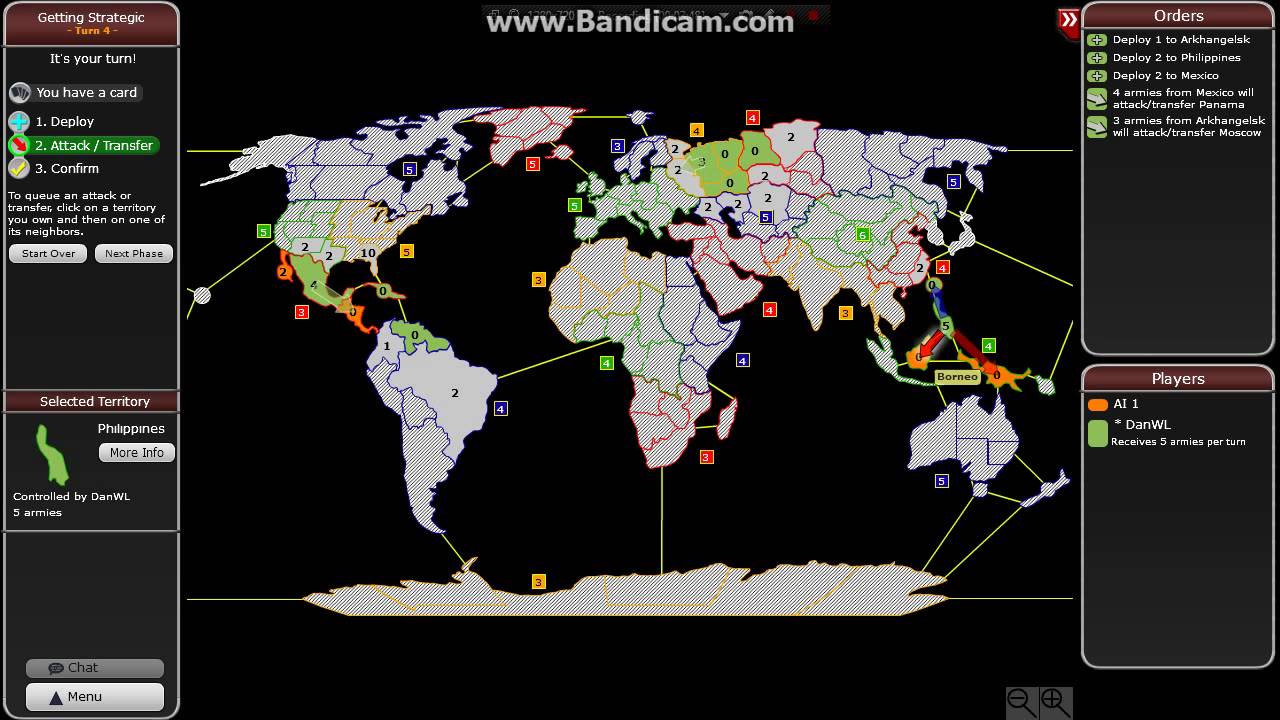 WarLight Single Player Level Getting Strategic Walkthrough - YouTube