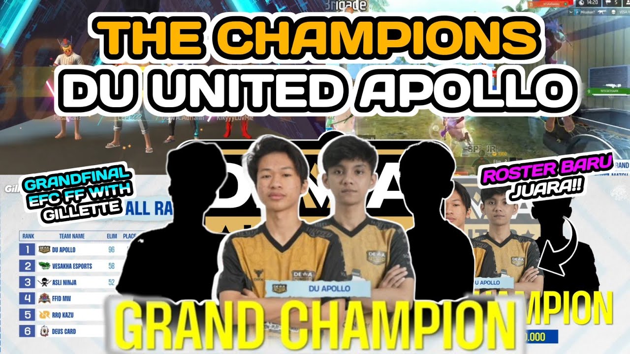 FULL HIGHLIGHT DEWA UNITED APOLLO EFC FREE FIRE WITH GILLETTE ...