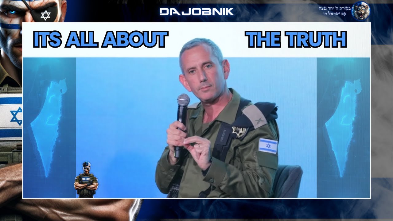 "It's All About the Truth": Rear Adm. Daniel Hagari's Insightful ...