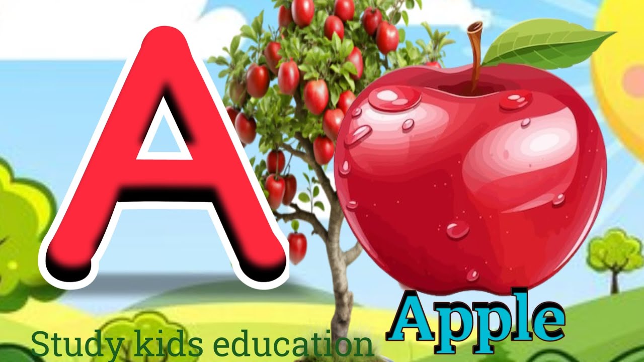 A for apple , abcd song, Phonics Song, abcd rhymes video, abcd learning ...