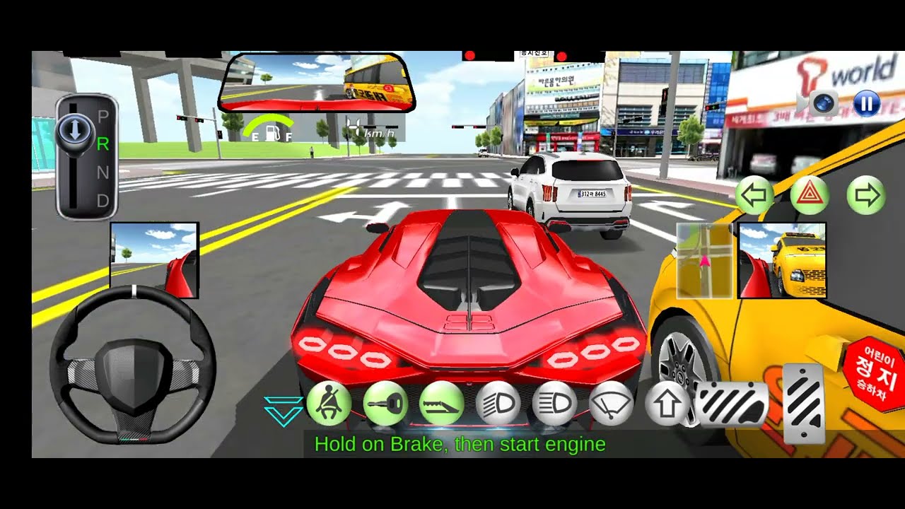 new Lamborghini car driving game red car game car driving game car ...
