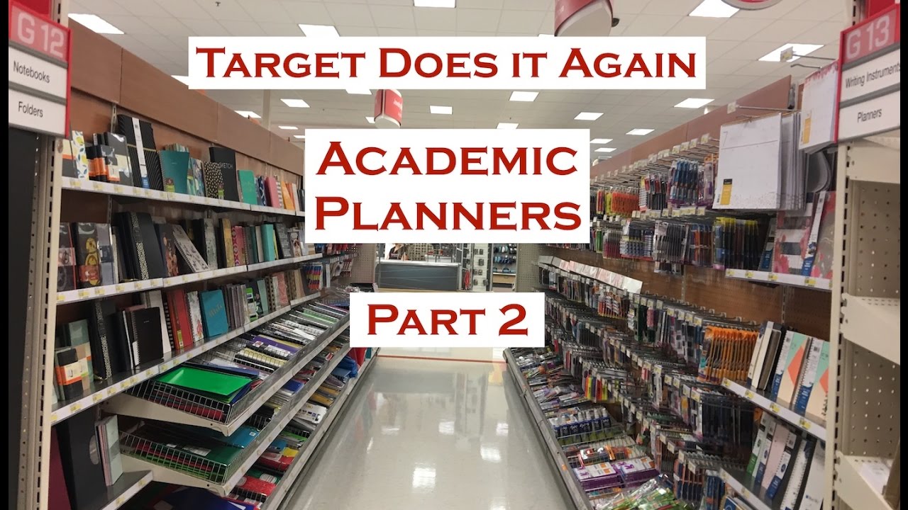 Target ACADEMIC Planners [ PART 2 ] Let's take a look! - YouTube