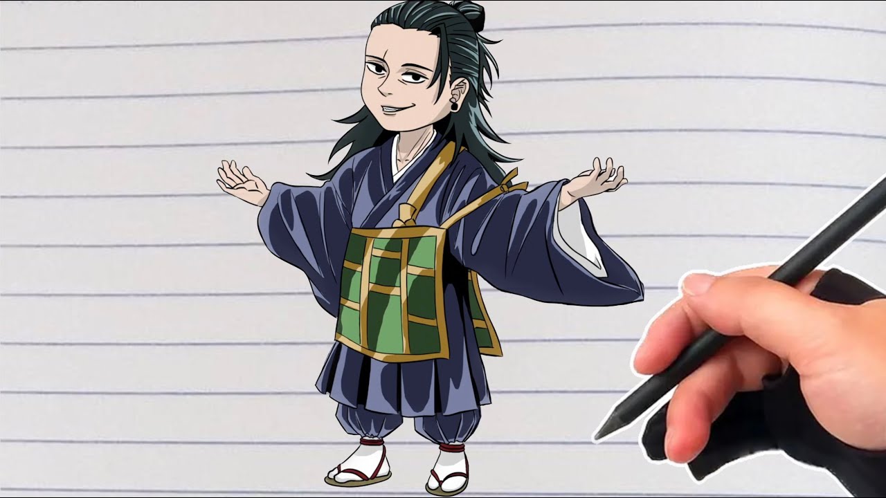HOW TO DRAW LITTLE GETO SUGURU from JUJUTSU KAISEN/By Peerada - YouTube