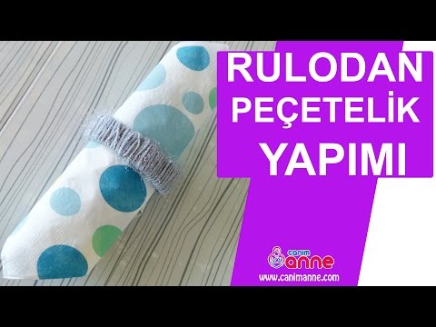 Rulodan Peçetelik Yapımı - Geri Dönüşüm - Kendin Yap - DIY , Canım Anne @Canım Anne