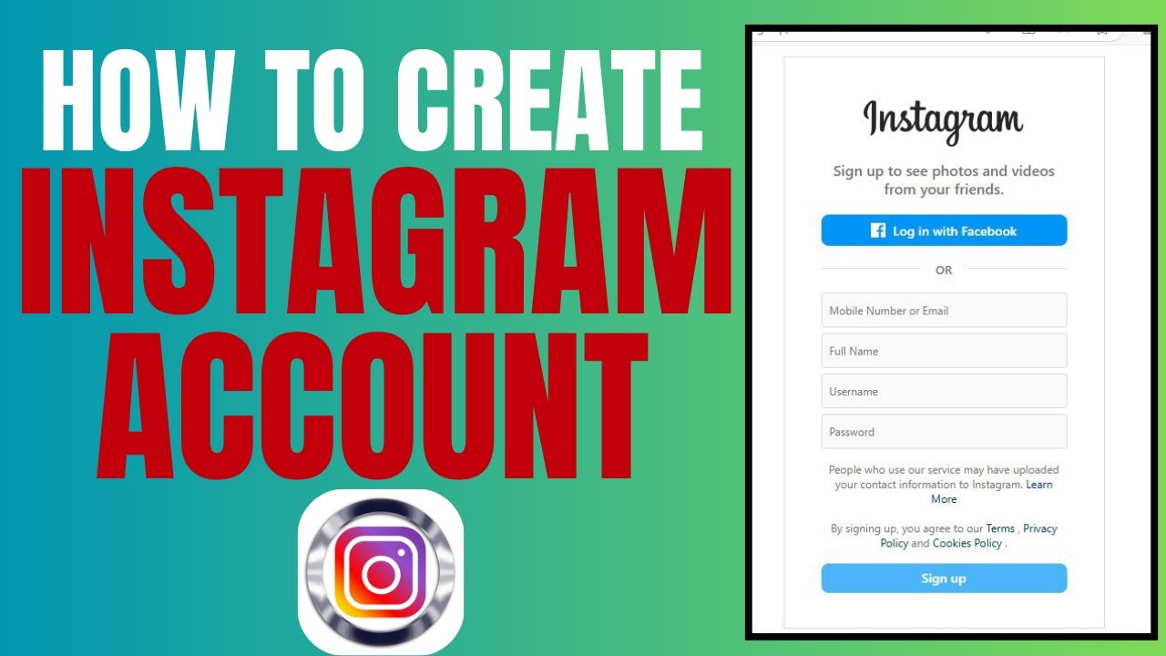 How to create Instagram account - YouTube