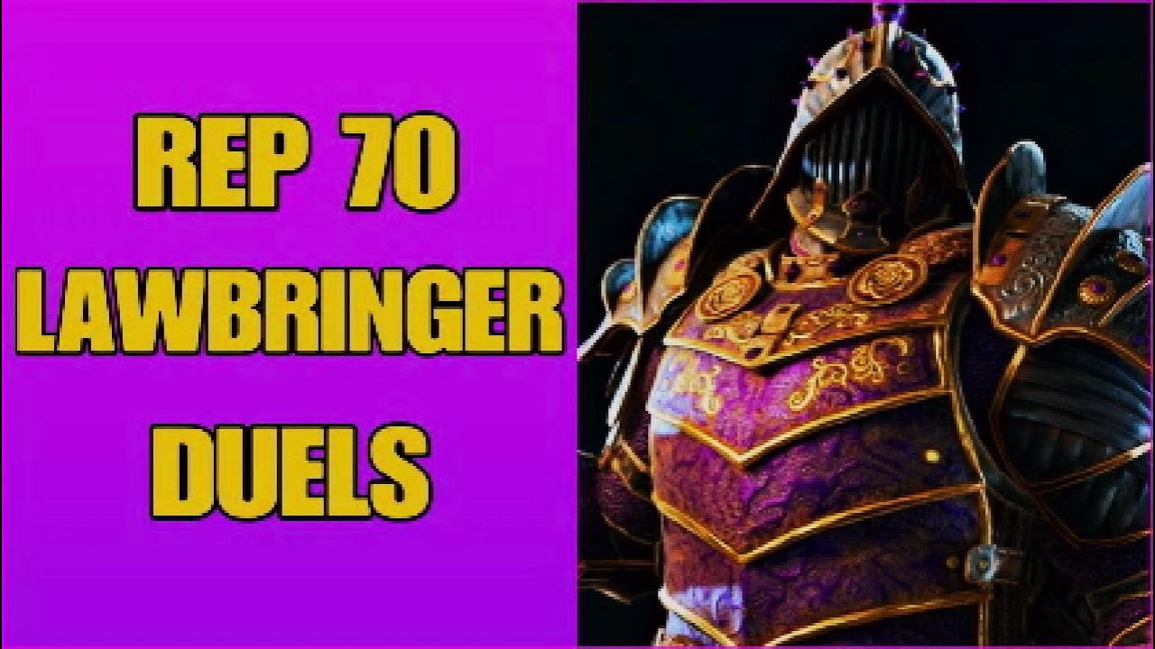 We dont play with Lawbringer, We Survive with Lawbringer - For Honor ...
