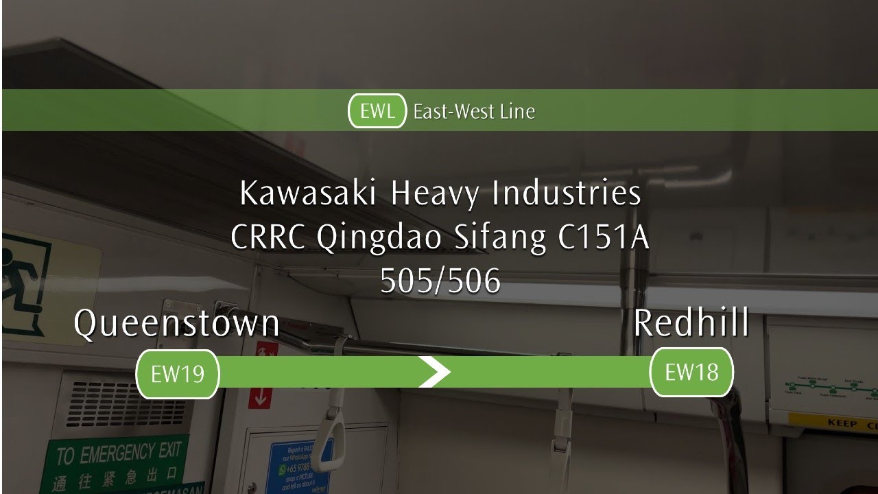 [Electric Door] SMRT Trains, EWL ride from (Queenstown → Redhill ...