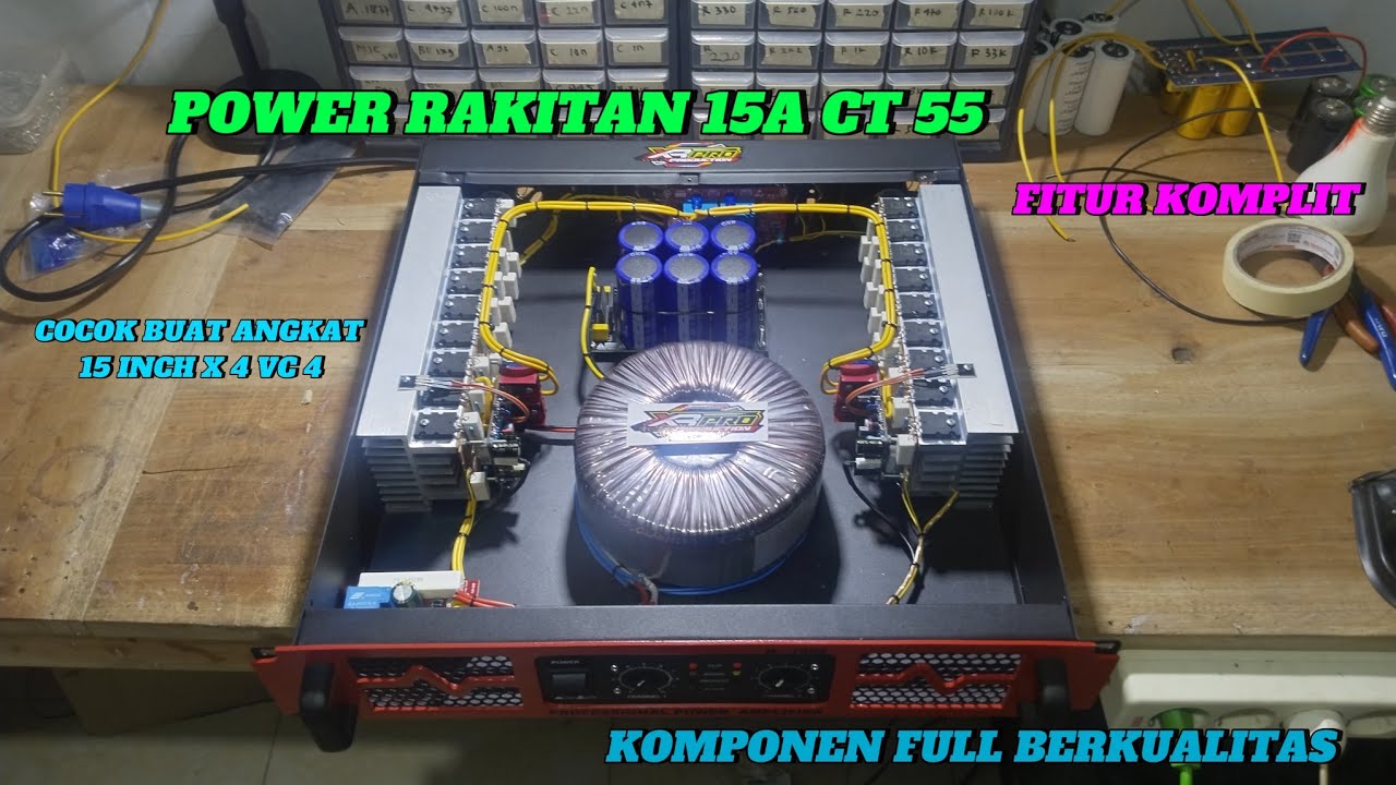 POWER RAKITAN 15A CT 55 — POWER COCOK BUAT ANGKAT SUB 15 X 4 VC 4 - YouTube