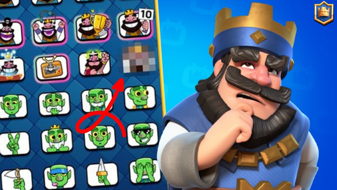 🤔 Qué pasa con el EMOTE SECRETO del Rey de Clash Royale? - YouTube