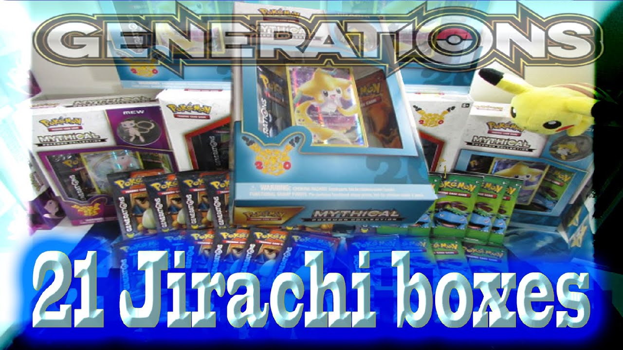 Huge Pokémon XY Generations pack opening!! 21 mythical jirachi boxes ...