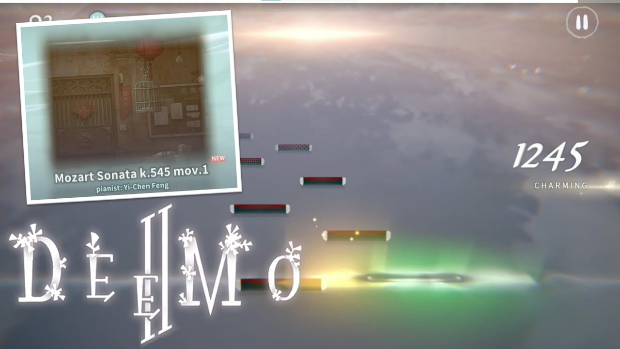 【DEEMO ll 春泥之種】Mozart Sonata k.545 mov.1(Hard LV9)FULL COMBO!First try ...