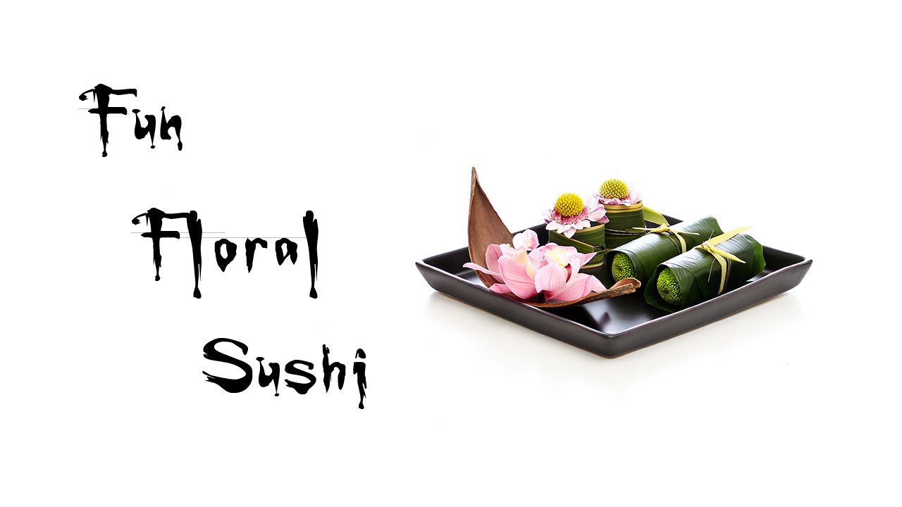 Delicious floral sushi - fun for a lunch table or on a buffet - - YouTube