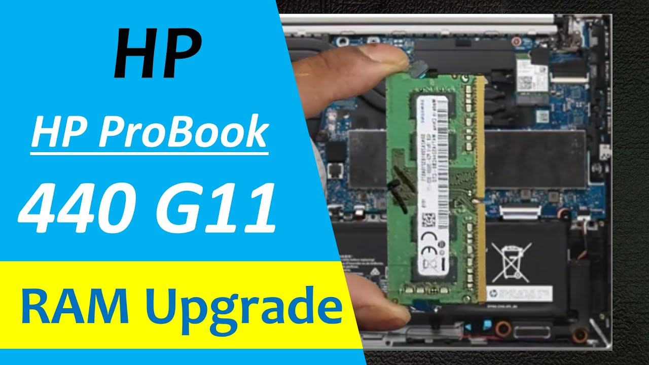 HP ProBook 440 G11 Laptop RAM Upgrade and Disassembly Option - YouTube